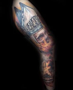 49 Awesome Flaming Skull Tattoo Designs with Meanings and Ideas - Body ...