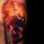 49 Awesome Flaming Skull Tattoo Designs with Meanings and Ideas - Body ...