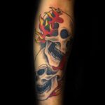 49 Awesome Flaming Skull Tattoo Designs with Meanings and Ideas - Body ...