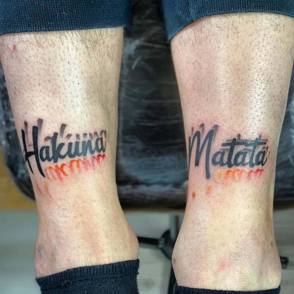 100 Remarkable Hakuna Matata Tattoo Designs with Meanings and Ideas ...