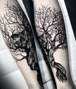 34 Unique Skull Tree Tattoo Designs with Meanings and Ideas - Body Art Guru