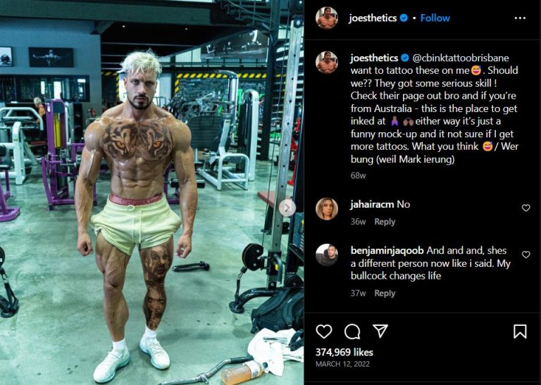 Jo Lindner's (Joesthetics) Tattoo and its Meaning - Body Art Guru